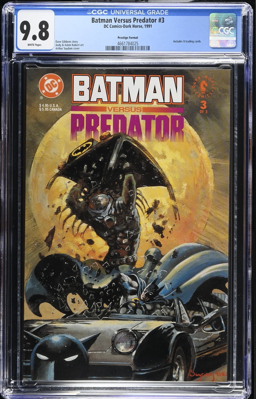 Batman Versus Predator #3 - CGC 9.8 Comic Book - Walmart.com