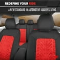 Motor Trend GrandPrix Seat Covers for Cars Black & Red Tire Tread ...
