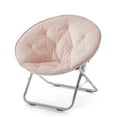 Heritage Kids Micromink Saucer Chair - Cozy Polyester Fabric - Walmart.com