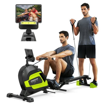 Pooboo Magnetic Rowing Machines Rower Foldable with 8 Level Resistance ...