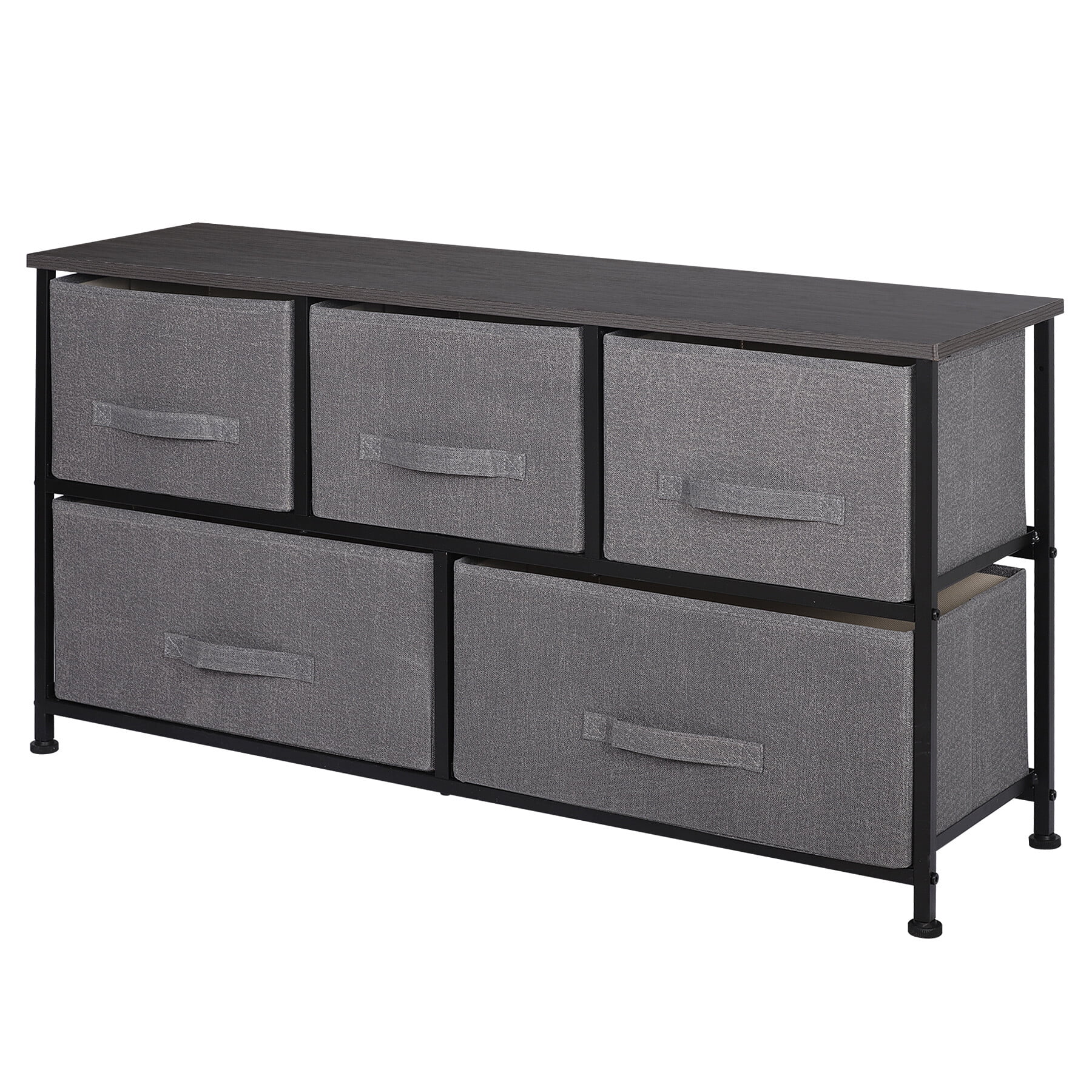 ZENSTYLE Simple Steel Frame Wide Dresser Storage Tower, Gray - Walmart.com