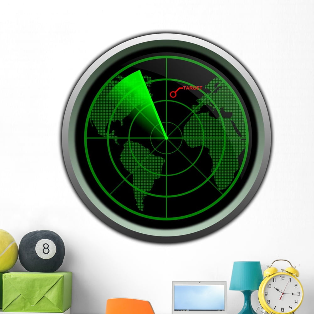 Military Radar Screen by Wallmonkeys Peel and Stick Graphic (48 in H x ...