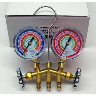 Yellow Jacket 42021 Series 41 Manifold, with 3-1/8' Gauges - Walmart.com