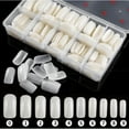 MINI-FACTORY 500pcs DIY Lady French Nails Tips Full Cover Acrylic False ...