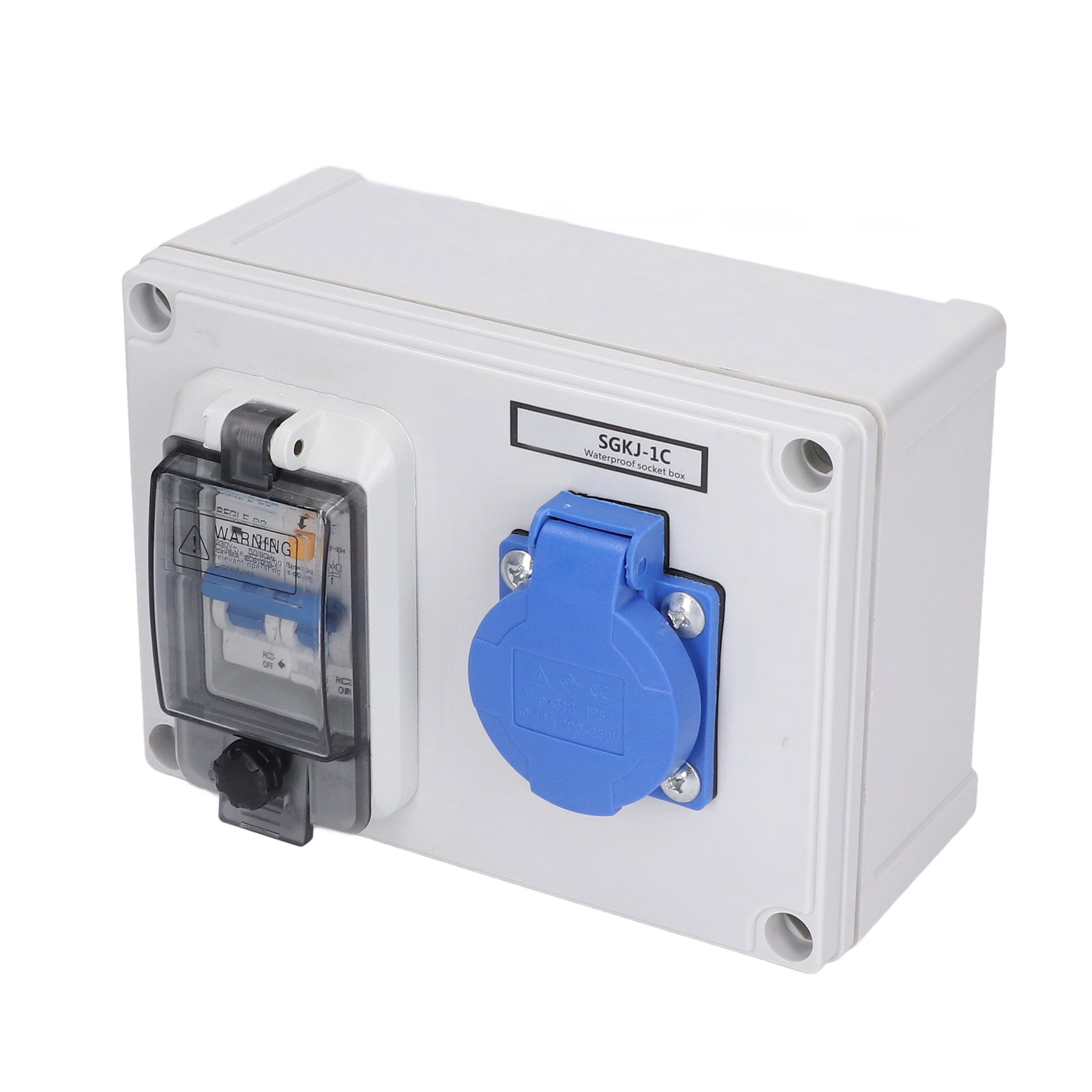 Power Socket, Outlet Box ABS Shell With 230V 40A 1P+N RCD For Indoor ...