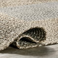 nuLOOM Draya Casual Braided Jute Rug, 6', Woven Carpet for Living Room ...