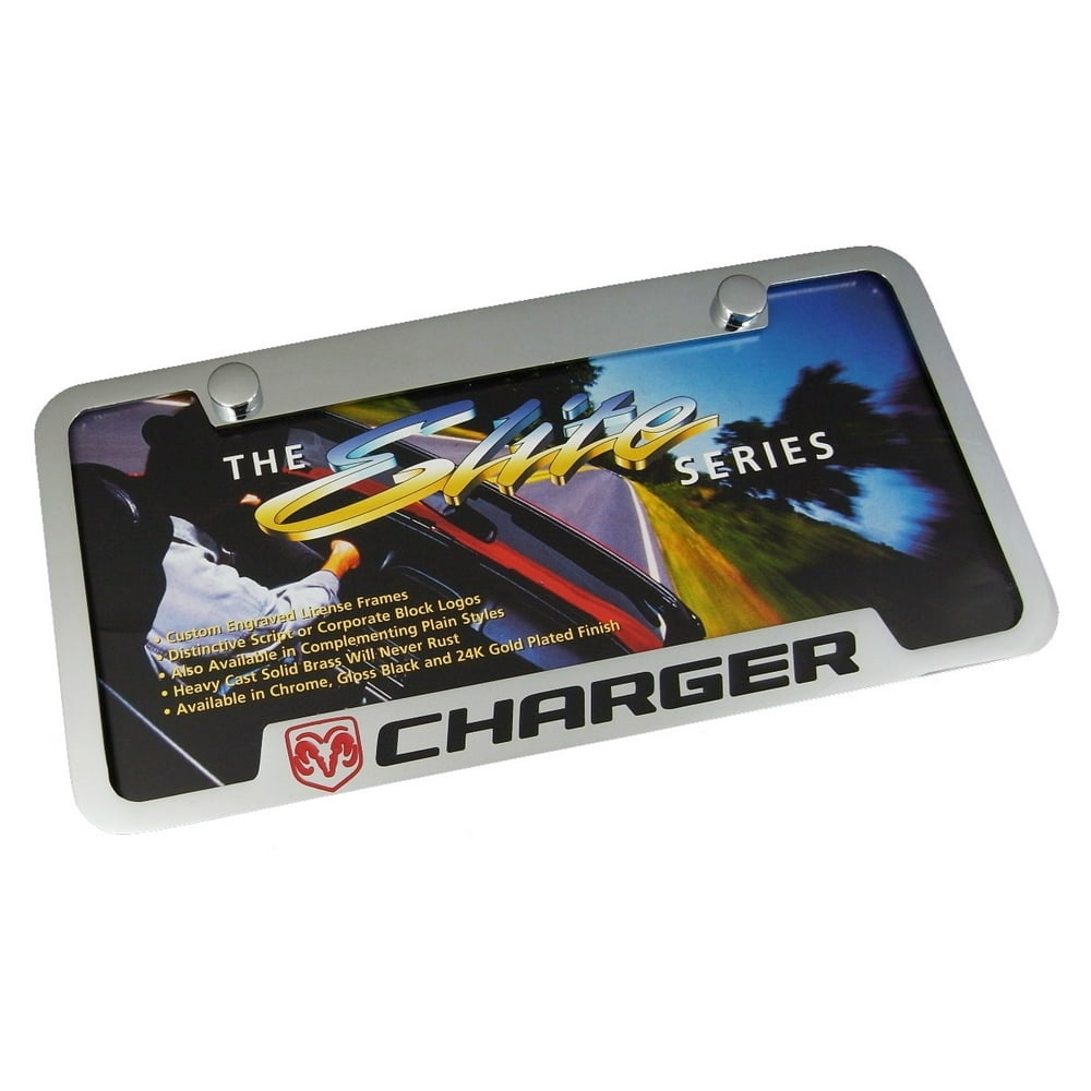 Dodge Charger License Plate Frame (Chrome) - Walmart.com - Walmart.com