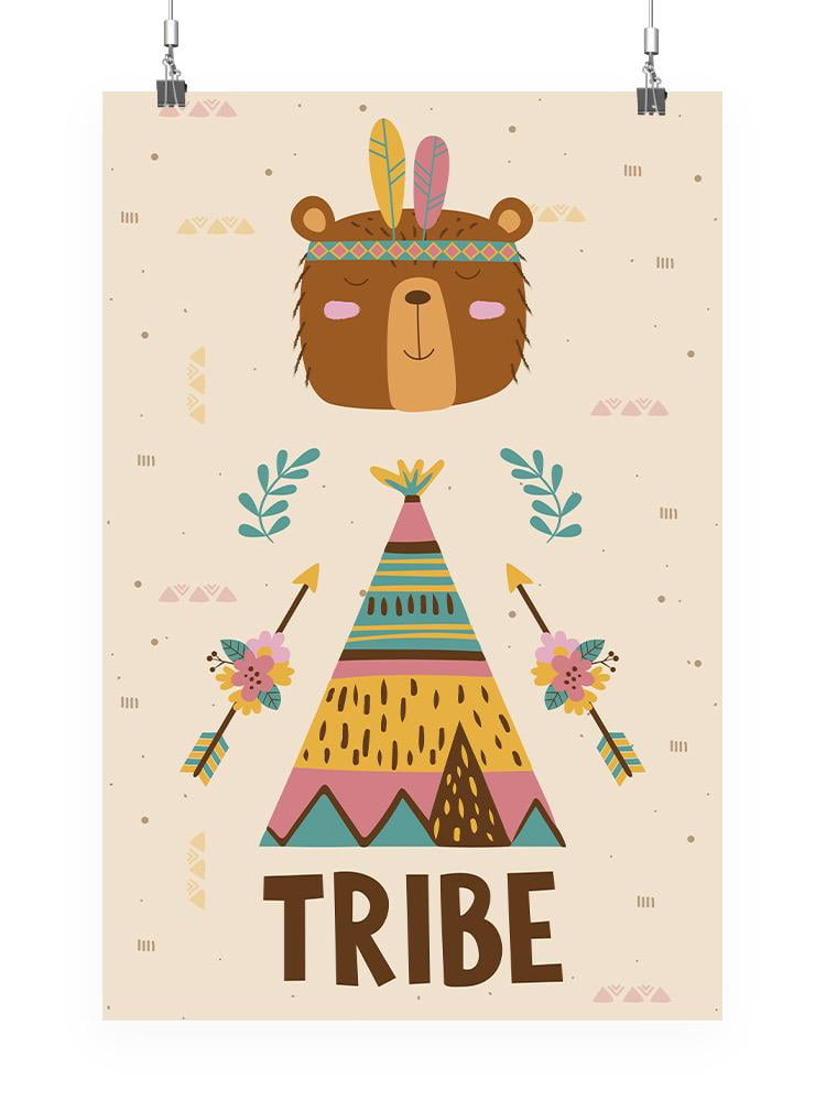 Tribe Bear Poster - Smartprints Designs, - Walmart.com
