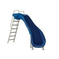 "S.R.Smith Rogue 2 White Pool Slide for Adults & Kids, Left Curve, 6’6 ...
