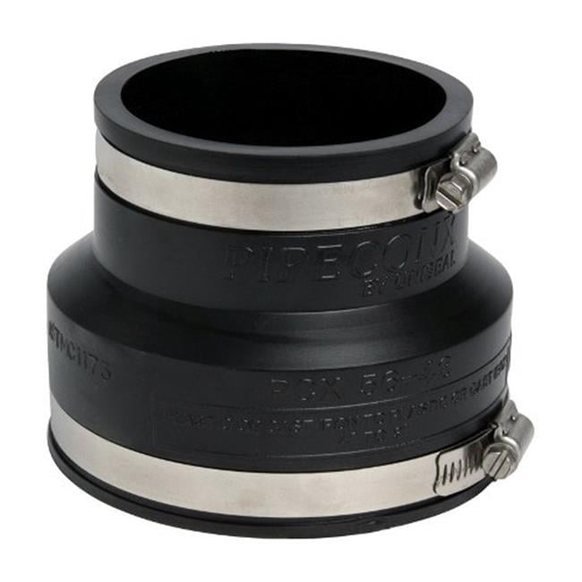 Pipeconx 4 in. Dia. x 3 in. Dia. Coupling - Walmart.com