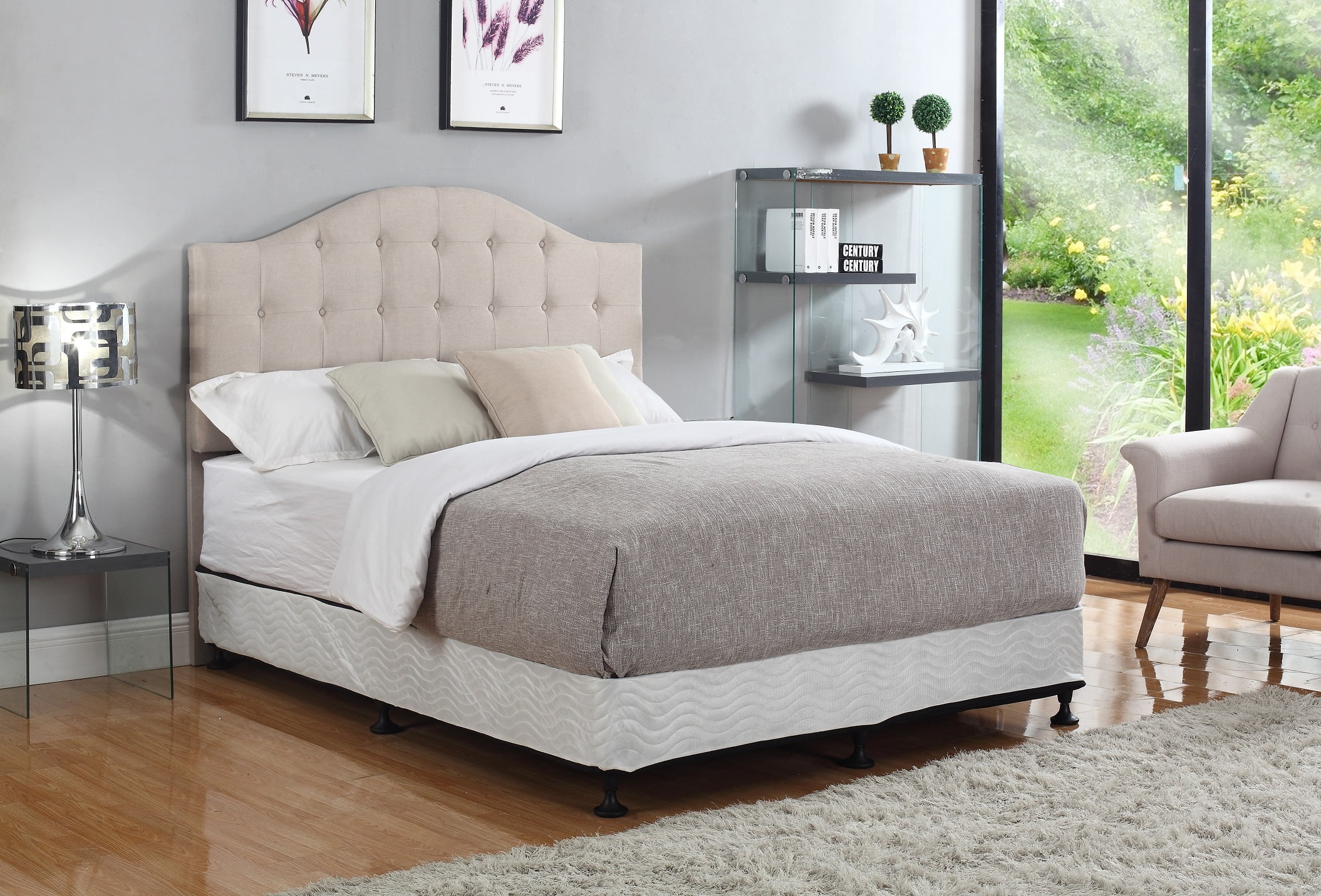 Seger Upholstered Panel Headboard - Walmart.com