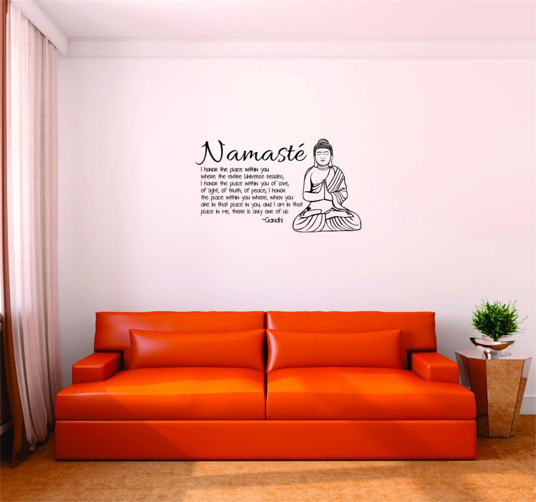 Namaste Vinyl Wall Decal for Home - My Soul Honours Your Soul Life Cute ...
