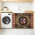 4th of July Cabinet Curtains for Kitchen 10"W x 11"L, Retro Usa Flag ...