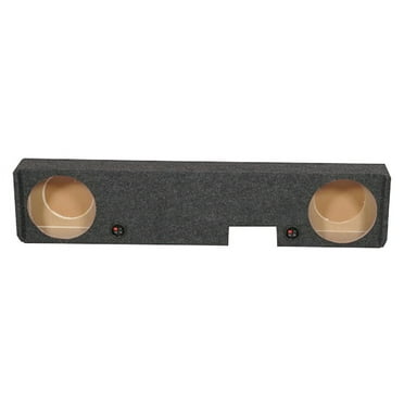 QPower QBOMB8V Dual 8 Inch Vented Port Subwoofer Sub Box with Bedliner ...