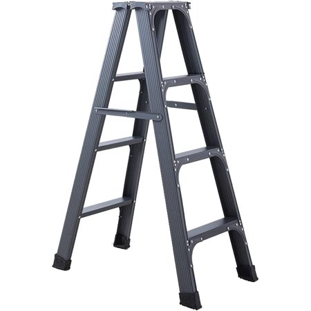 Step ladders Foldable 4 Step Ladder 4ft Compact Ladder Aluminum ...