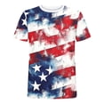 Daiosportswear Men's Casual Crew Neck T-Shirt with Watercolor Star ...