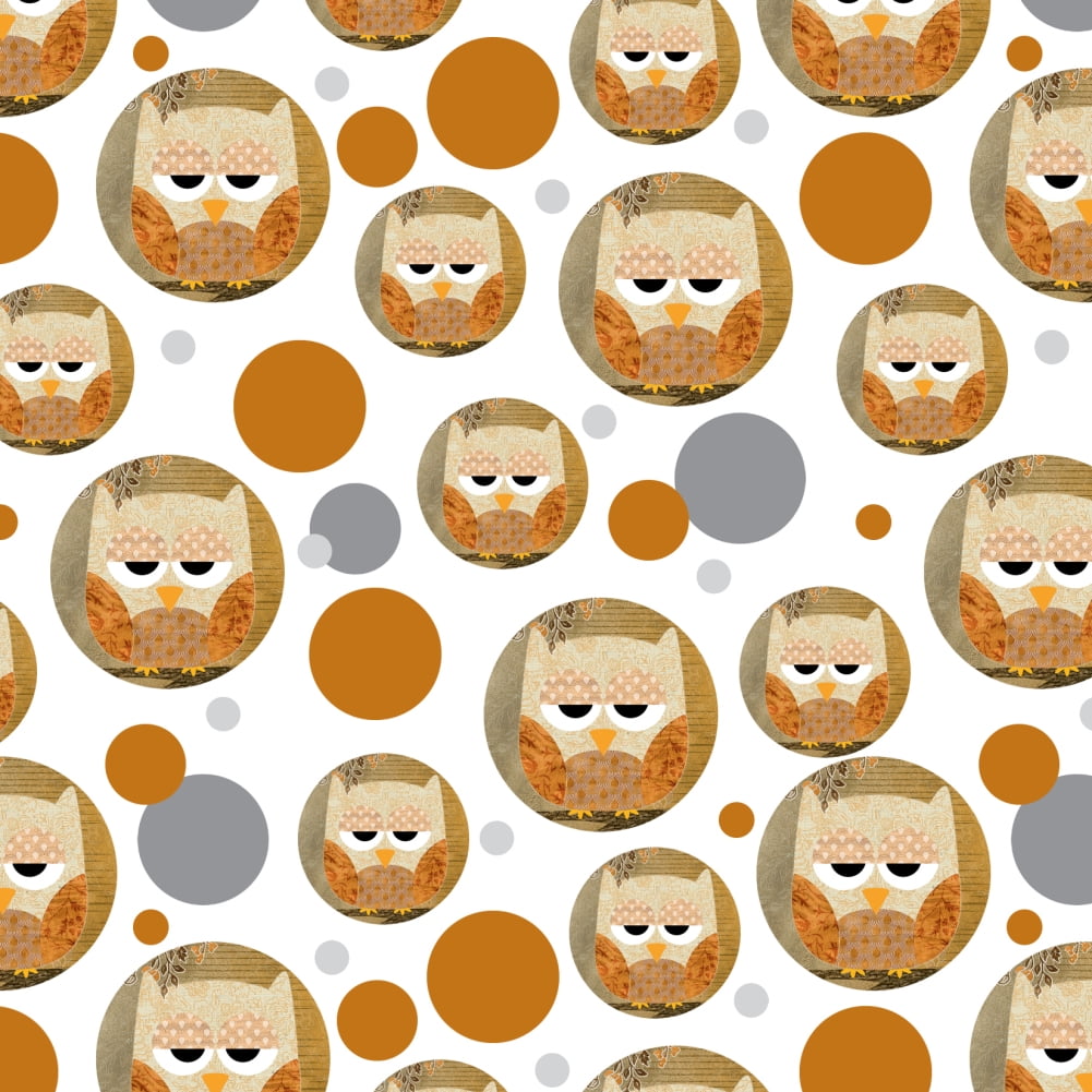 Sleepy Owl Antique Retro Premium Gift Wrap Wrapping Paper Roll ...
