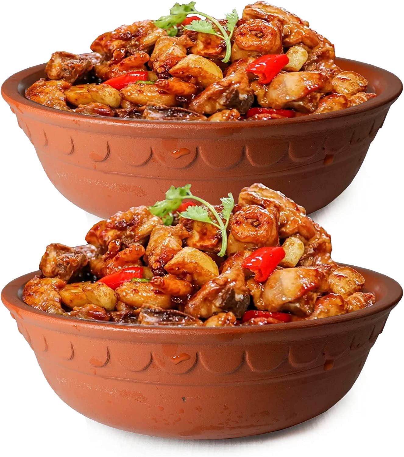 Casserole Pot Yixing Clay Bowl 1.3qt / 50oz for Cooking Dolsot Bibimbap ...