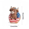 Darzheoy Independence Day Resin Figurine, Cake Calf Yak Desktop Statue ...