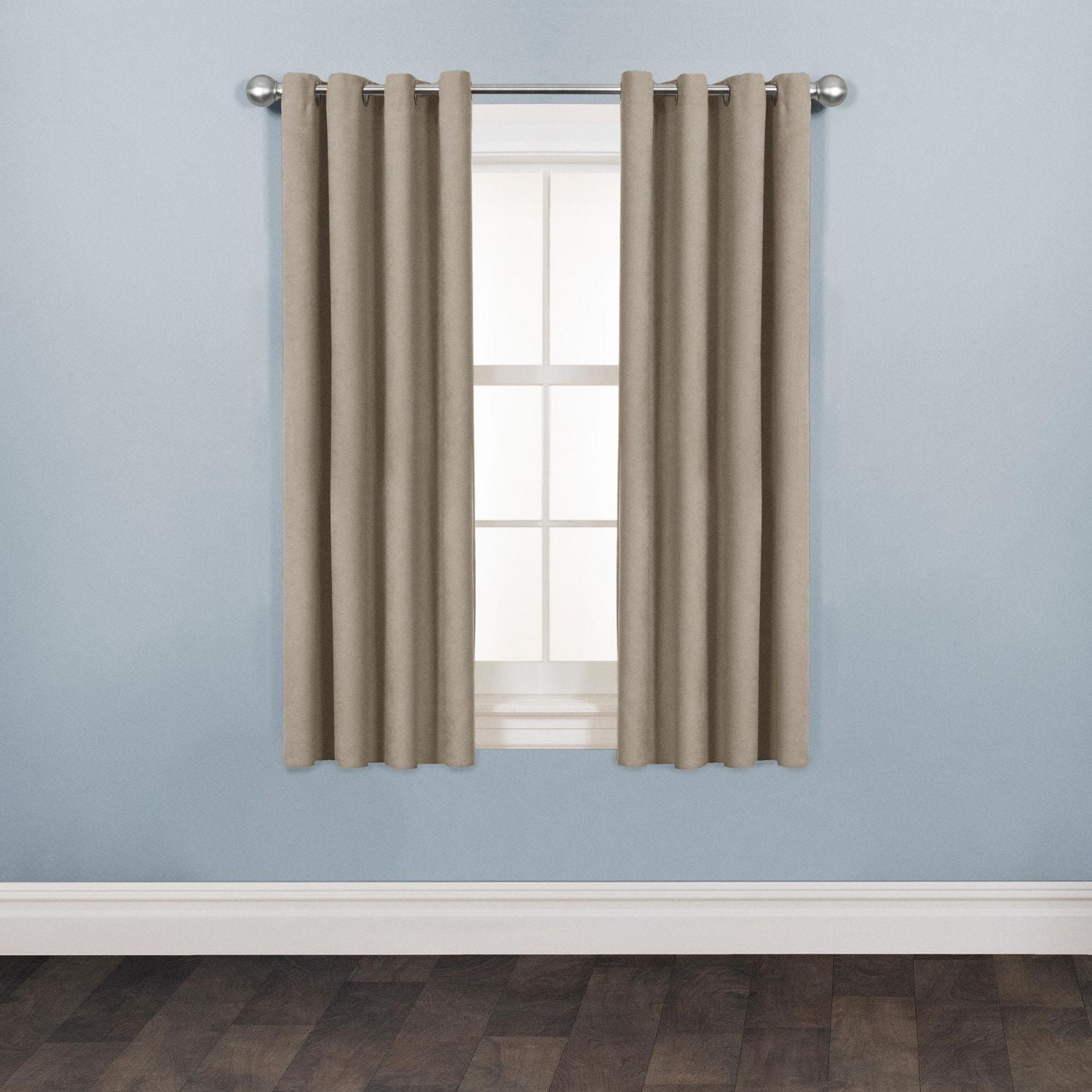 Click here for Mainstays Faux Suede Drapery Grommet Window Curtai... prices