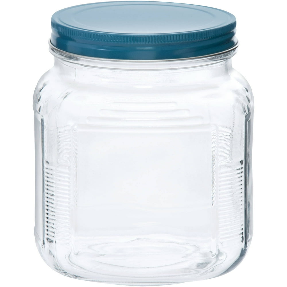 1-Quart Cracker Jar, Teal - Walmart.com - Walmart.com