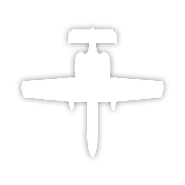 Top View A-10 Thunderbolt II Sticker Decal Die Cut - Self Adhesive ...