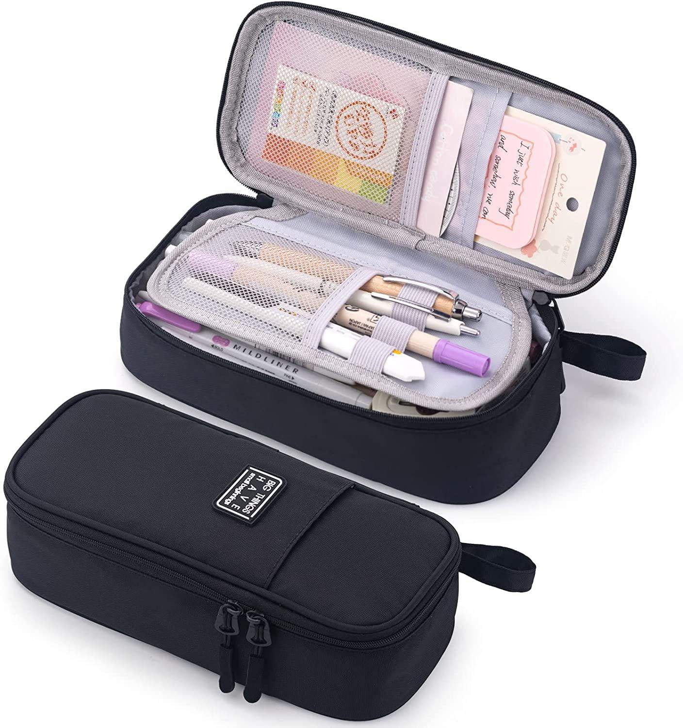 Durable Pen Pencil Case Big Storage Pen Pouch Bag for School Supplies ...