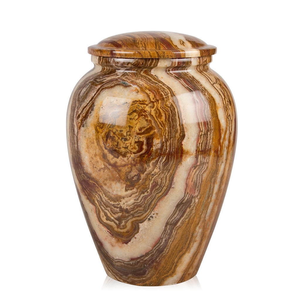 Perfect Memorials Medium Tiger Eye Marble Grecian Cremation Urn ...