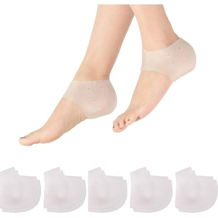 5 Pair Heel Protectors, Heel Cups for Heel Pains, Heel Pads Cushion ...