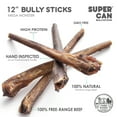 Supercan Bully Sticks, 12-inch Mega Monster Bully Sticks for Large Dogs ...