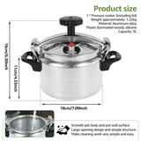Ihvewuo Small Pressure Cooker, 3L Aluminum Pot with Safety Valve ...