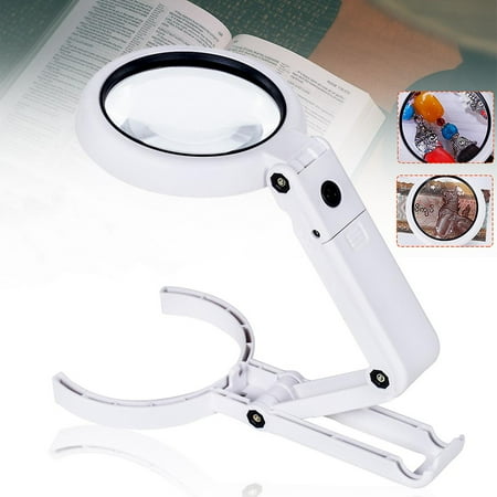 Magnifier Folding Light Reading Portable Handheld Lighted Magnifying ...