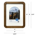 Mainstays 6x8 inch Matted to 4x6 inch Wood Table Top Picture Frame with ...