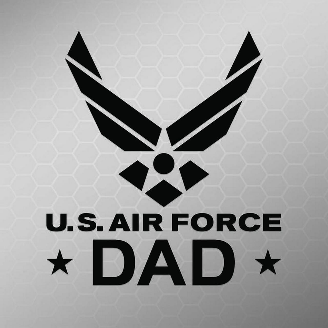 Air Force Dad Emblem Vinyl Decal Sticker | Cars Trucks Vans Walls ...