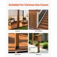 2Pcs 6x6 Deck Post Base, 150x141mm Metal Post Holder for Pavilion ...