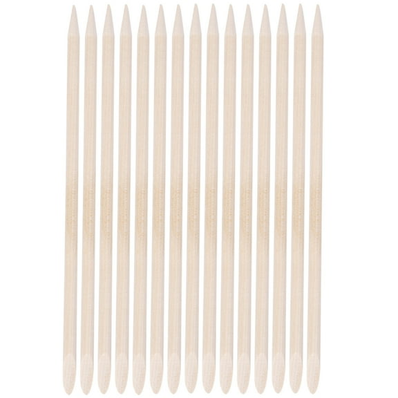 100 Pcs 4.3in Wooden Orange Sticks Nail Cuticle Stick for Pusher ...