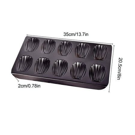 10-cavity Cartoon Shell Cake Mold DIY Oven Non-stick Chocolates Mould ...
