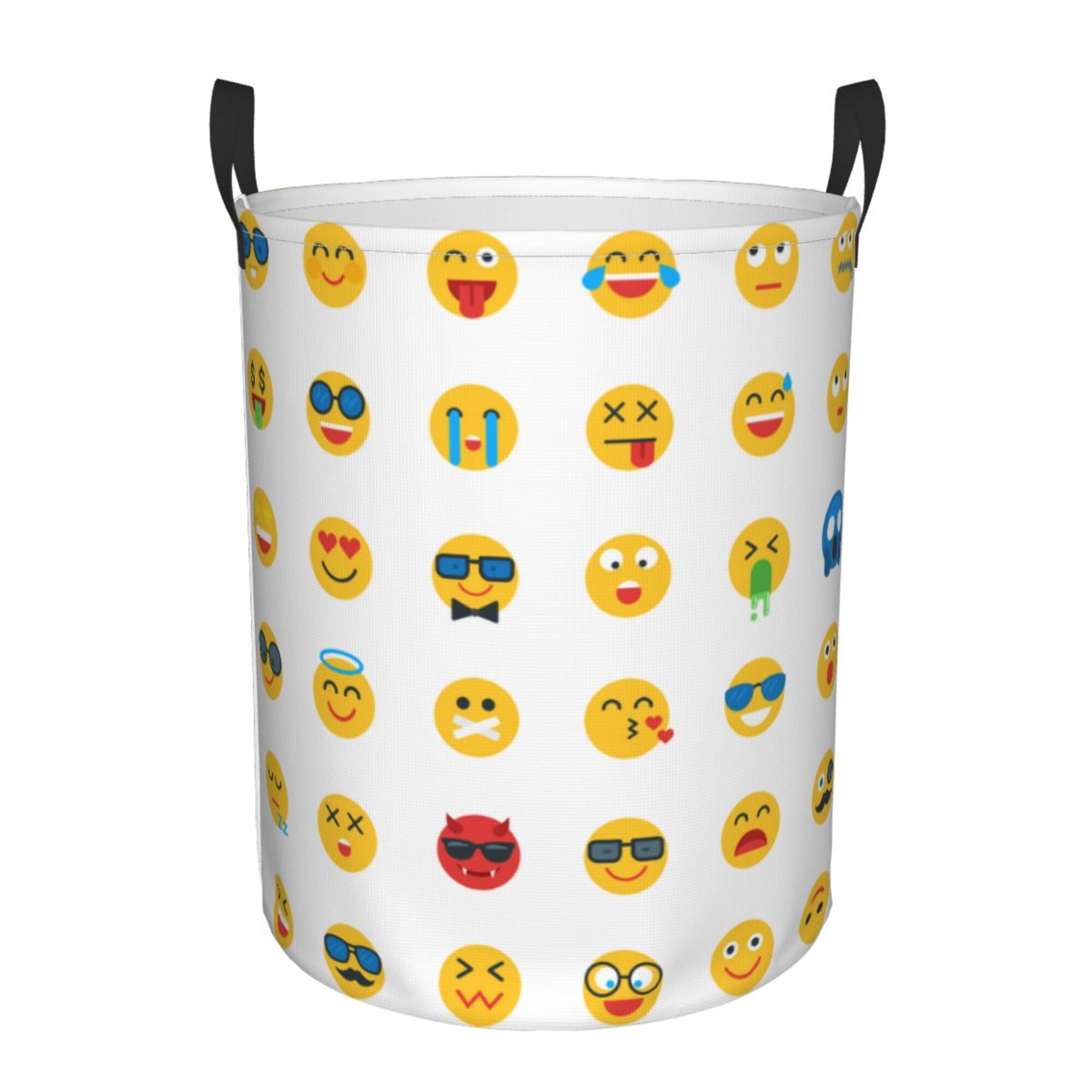 LNWH Laundry Basket Organizer, Hipster Facial Expression Pattern ...