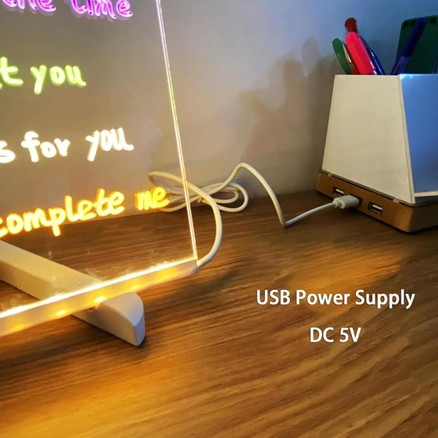 Acrylic Message Board Kivvy Magic Drawing Board - Illuminated LED Light ...