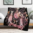 Demon Slayer Nezuko Character Fuzzy Ultra-Soft Micro Fleece Blanket All ...