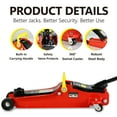 Seizeen 2 Ton Low Profile Car Jack Lift, Heavy-Duty Hydraulic Pump ...