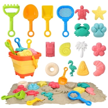 Play Day 12 Piece Big Bucket Beach Set with Sand Water Mill Castle Mold ...