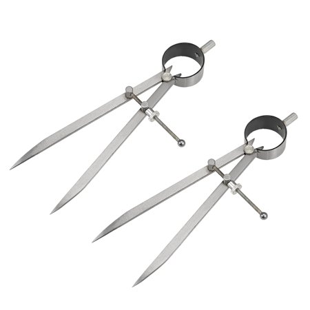 Adjustable Lockable Spring Divider Caliper Compass 10"/250mm Range 2Pcs ...