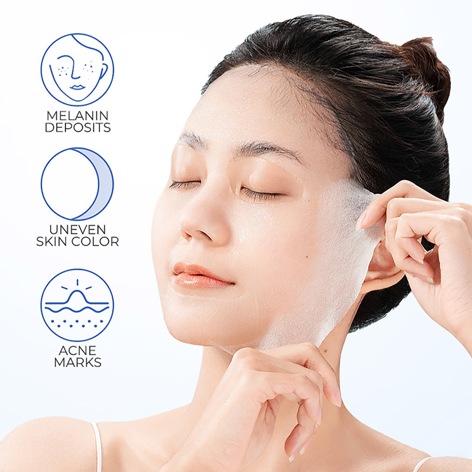 Mascarilla facial de perla que hidrata, reduce las líneas finas y ...