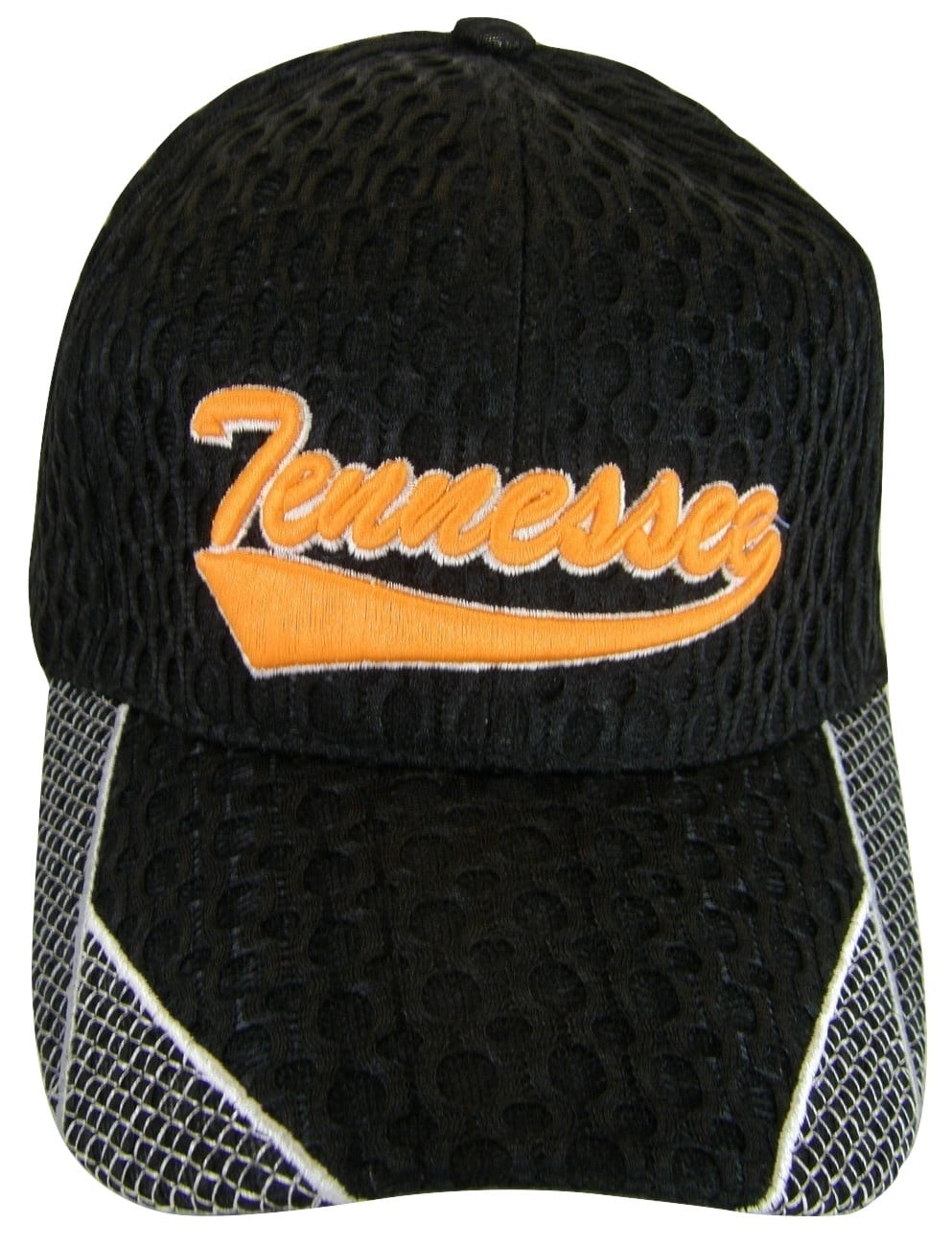 Tennessee Men's Summer Mesh Adjustable Baseball Cap (Black/Orange ...