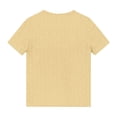 Antinious Boys Girls Solid Short Sleeve Round Neck Casual Comfortable ...
