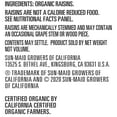 Sun-Maid Organic Sun-Dried California Raisins, Non-GMO, USDA Certified ...