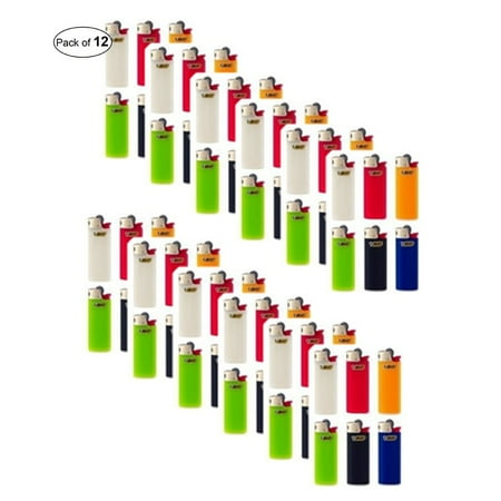 BIC Mini Lighters - All Different Colours (Pack Of 12) - Walmart.ca