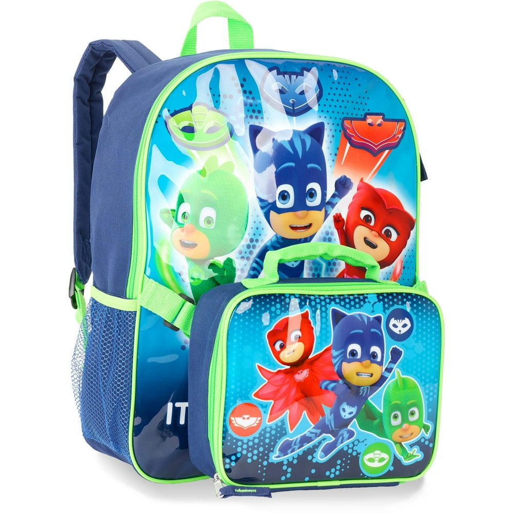 PJ Maks - PJ Mask Time To Be A Hero Backpack With Lunchbox - Walmart ...