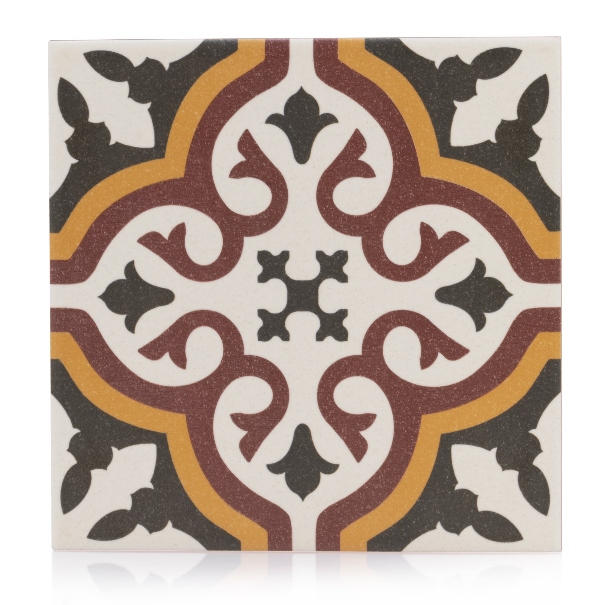 The Tile Project 8"X8" Classic Pattern Gothic Ceramic Floor and Wall ...
